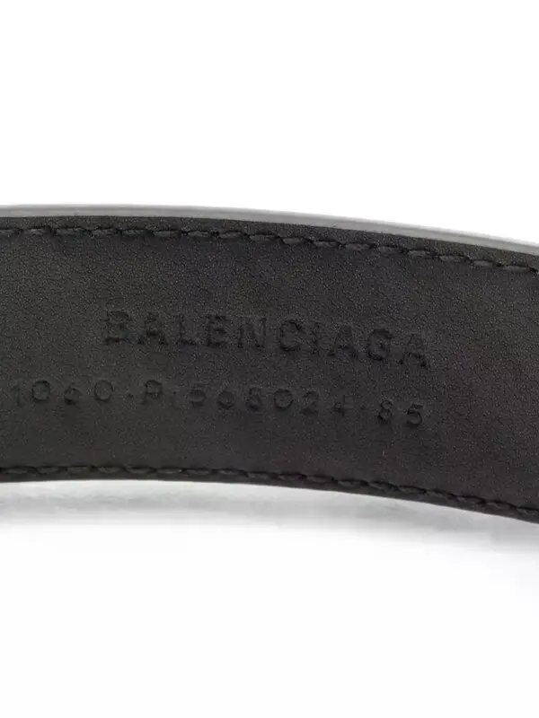 Balenciaga Bb Logo Buckle Leather Belt