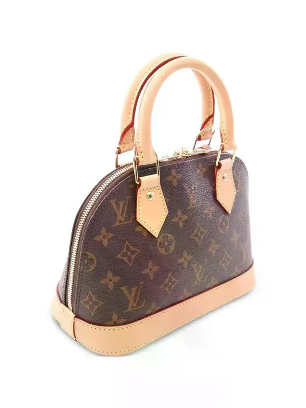 LOUIS VUITTON Monogram Alma Bb Tote Bag - Brown