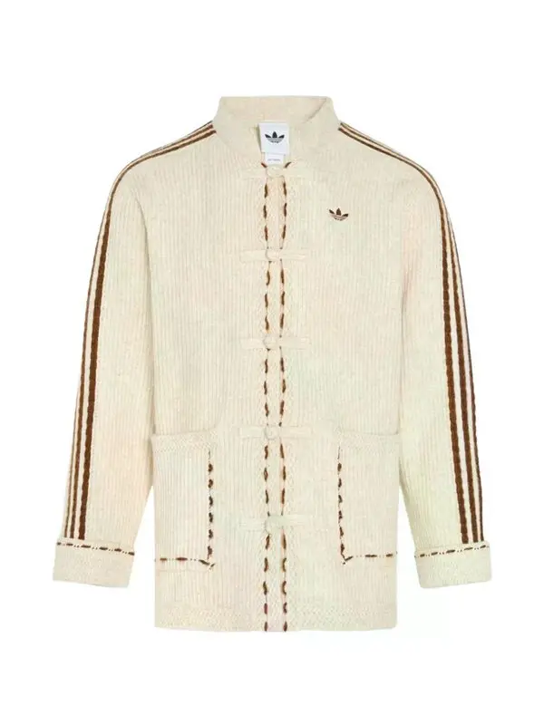 Adidas Frog-fastening Knit Jacket