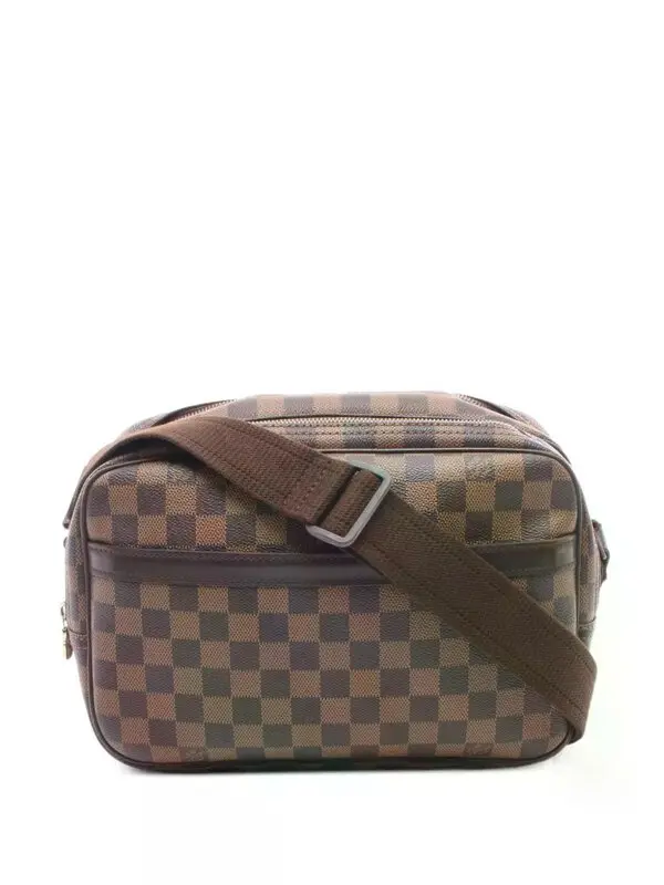 LOUIS VUITTON Reporter Damier Ebene Crossbody Bag - Brown