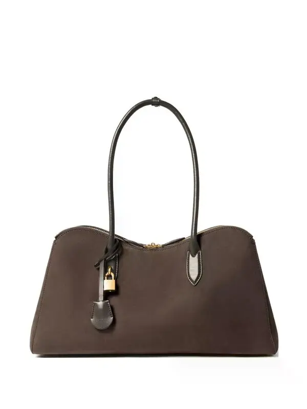 Stella McCartney Padlock-detail Suede-effect Tote Bag