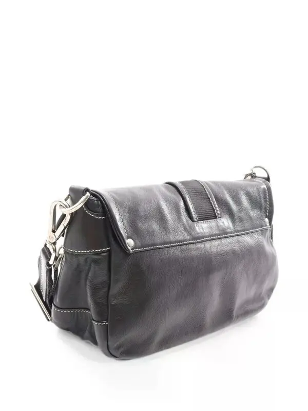 Prada 2010s Buckle-strap Pocket Shoulder Bag