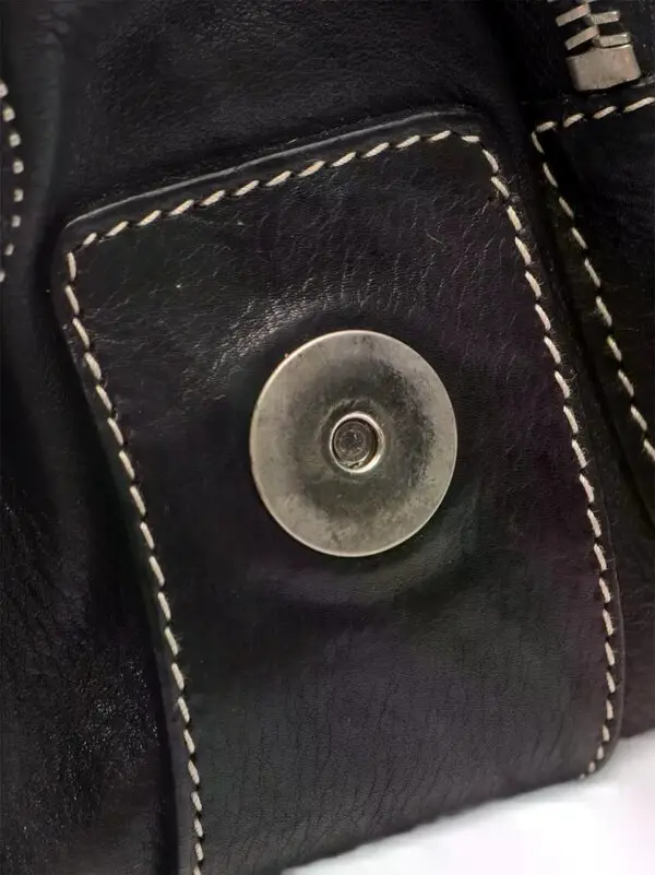 Prada Leather Buckle-strap Shoulder Bag