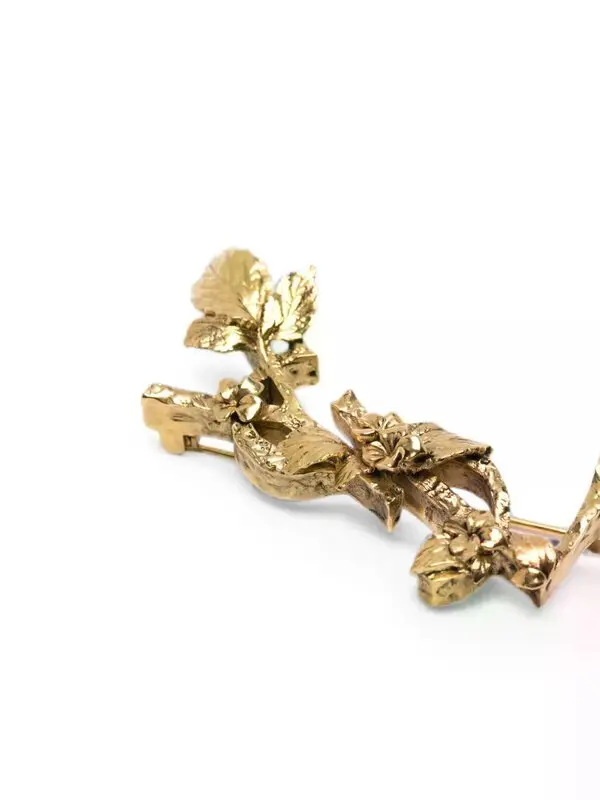 Saint Laurent Cassandre Floral-motif Brooch