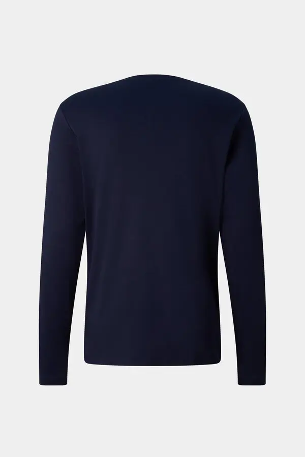 Bogner Arvid Cotton Long-sleeve Shirt - Navy