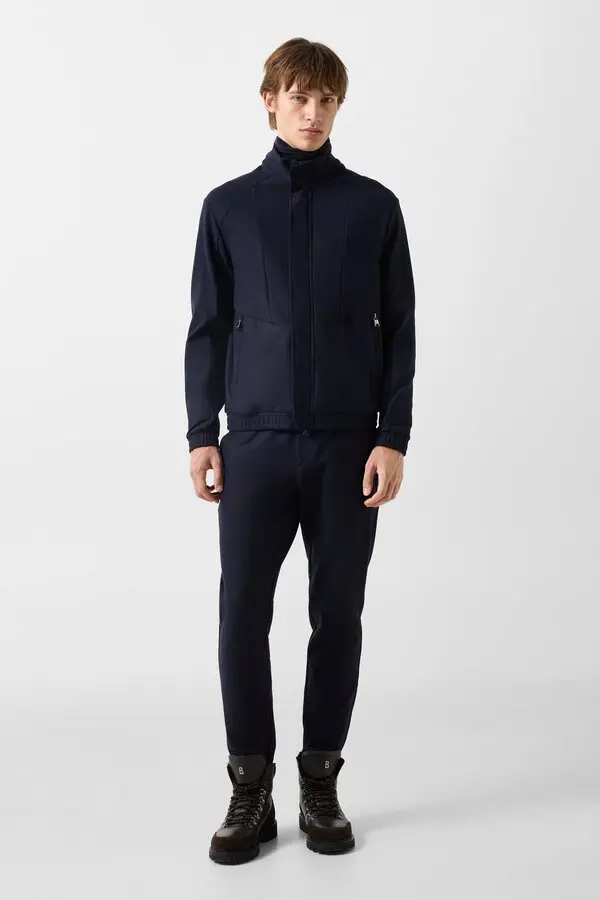 Bogner Bradley Wool-mix Blouson Jacket With Stand-up Collar And Zip-up Closure