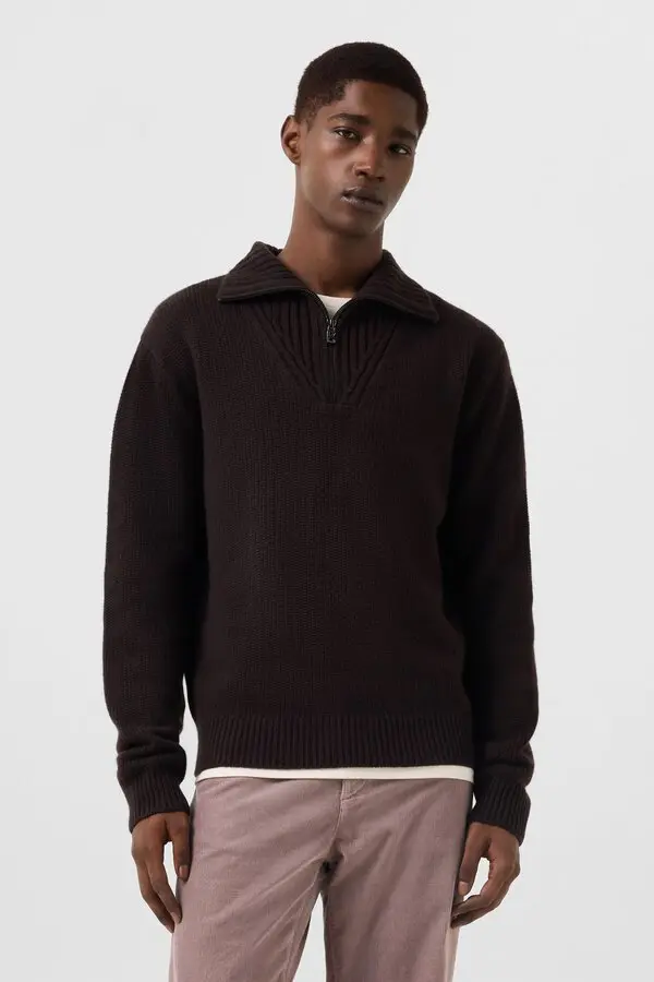 Bogner Walter Cashmere Turtleneck Sweater - Coffee