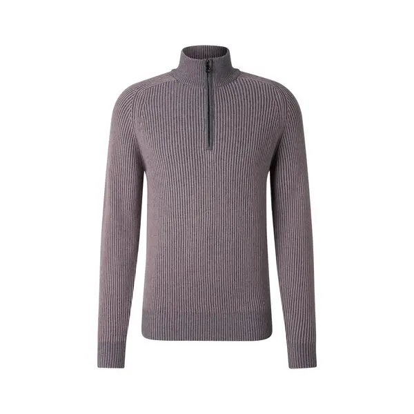 Bogner Dwayne Virgin Wool And Cashmere Turtleneck Sweater - Mauve/gray