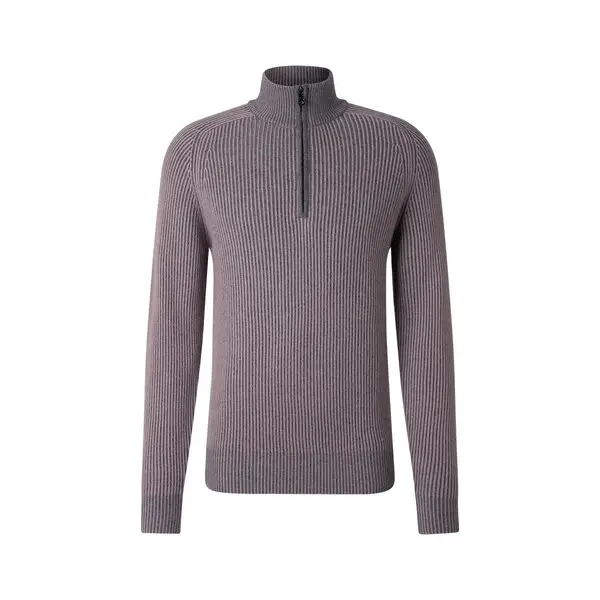 Bogner Dwayne Virgin Wool And Cashmere Turtleneck Sweater - Mauve/gray