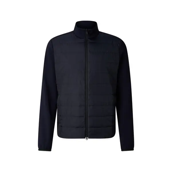 Bogner Banjan Mid-layer Hybrid Jacket With Quilted Front And Knit Panels