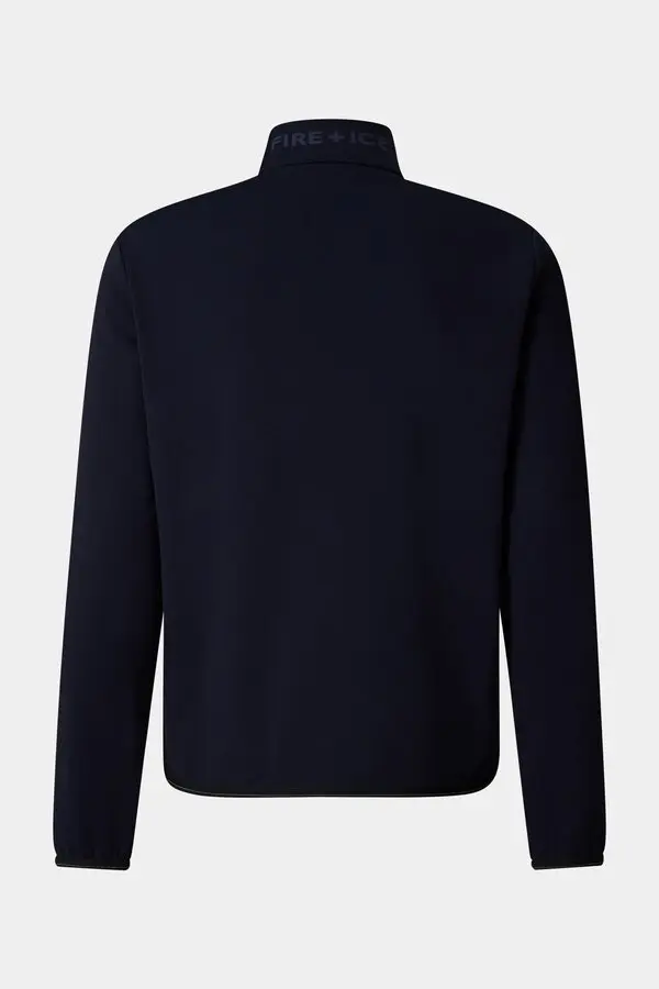 Bogner Banjan Mid-layer Hybrid Jacket With Quilted Front And Knit Panels