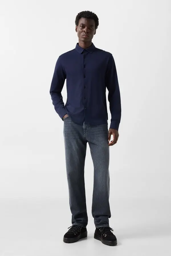 Bogner Franz Cotton Shirt - Navy