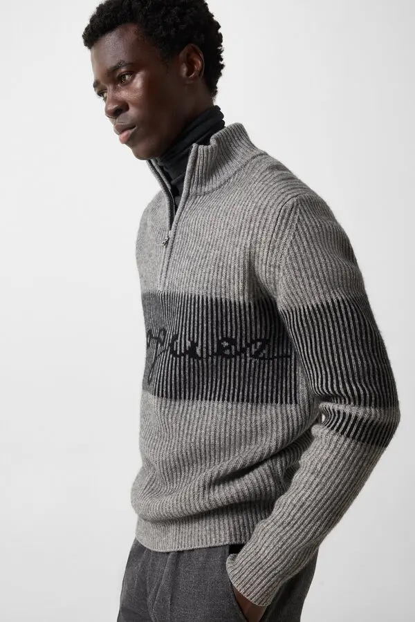 Bogner Loris Logo-jacquard Ribbed Turtleneck