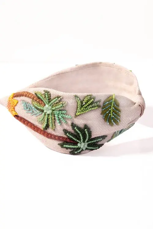 HAIR DRAMA CO Palm Retreat Embellished Headband