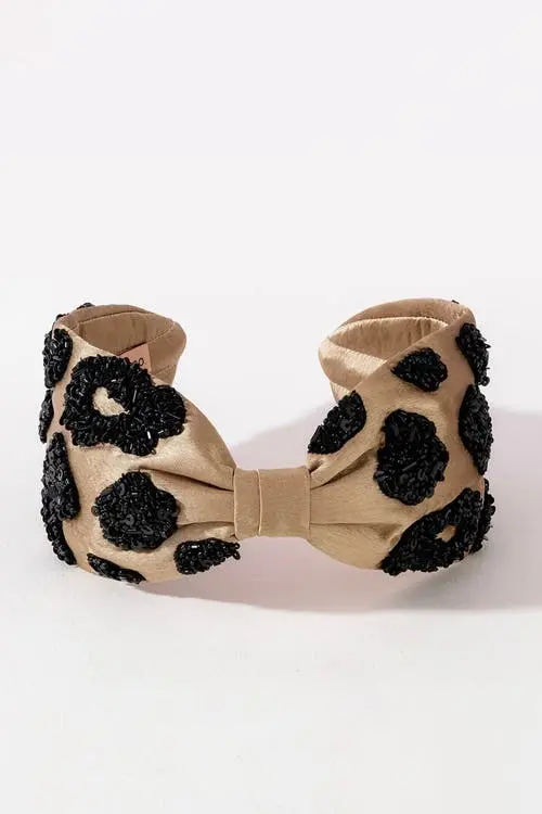 HAIR DRAMA CO Embellished Knotted Hair Band