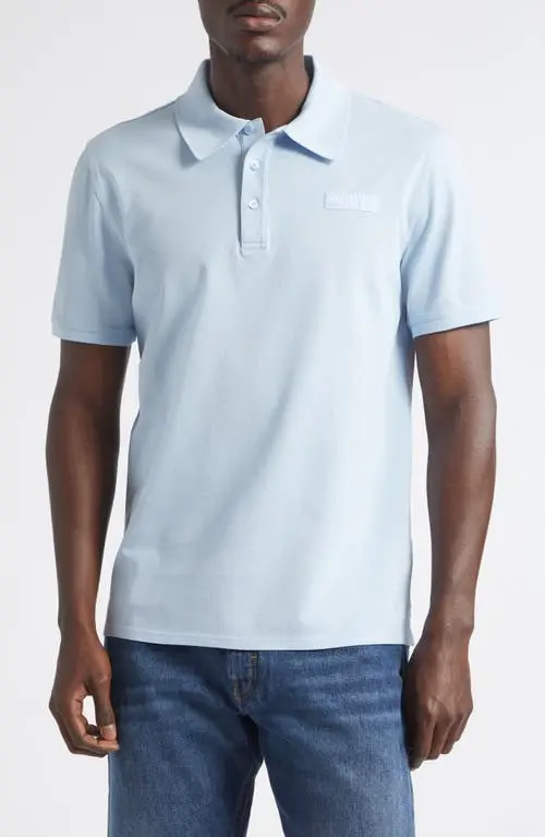 Givenchy Regular Fit Cotton Piqu Polo - Light Blue