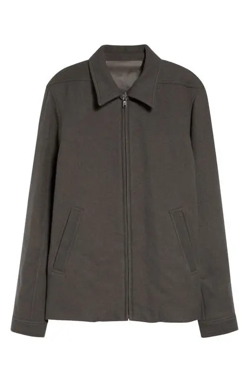 Rick Owens Brad Wool Zip Jacket - Dust