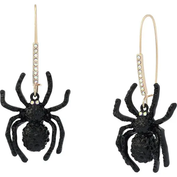 Betsey Johnson Spider Drop Earrings