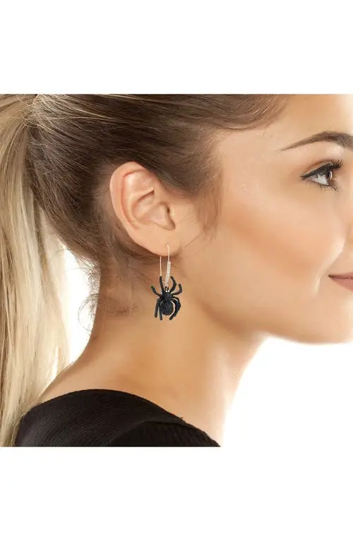 Betsey Johnson Spider Drop Earrings