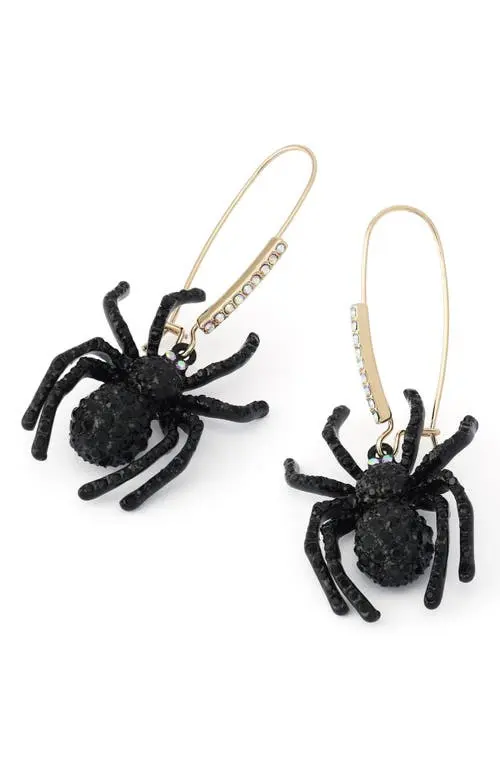 Betsey Johnson Spider Drop Earrings