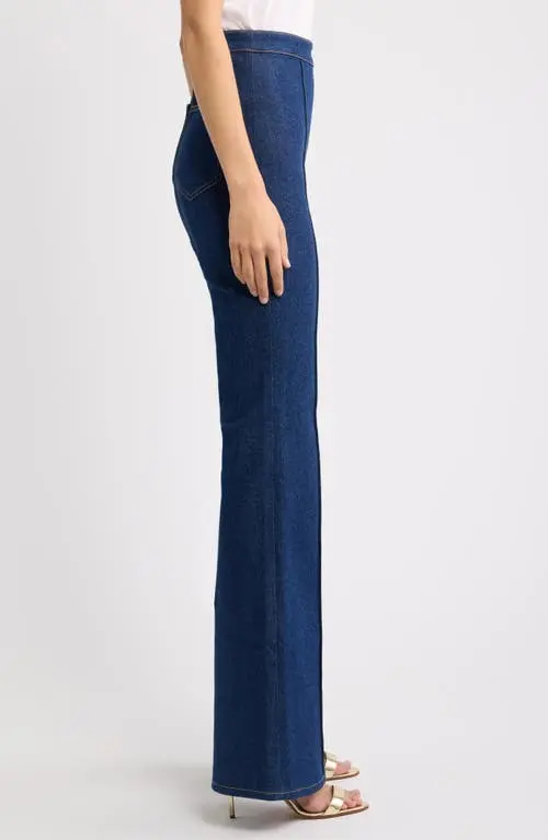 NADINE MERABI Flared Jeans With Pintuck Detail