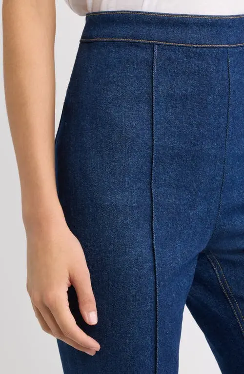 NADINE MERABI Flared Jeans With Pintuck Detail