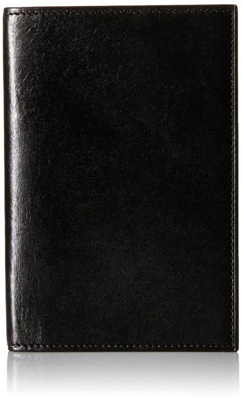 Bosca Old Leather Passport Case - Black