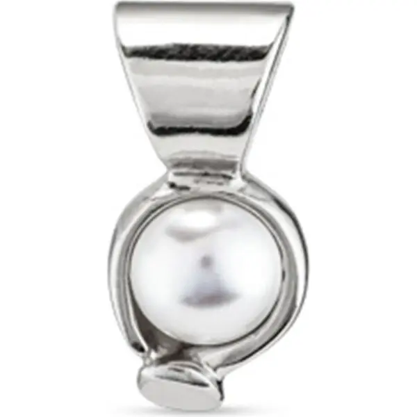 UNODE50 Sterling Plated Charm With Pearl