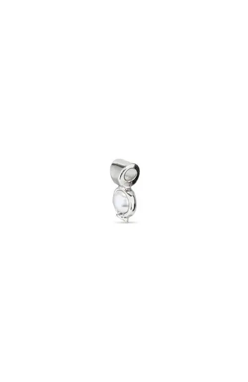 UNODE50 Sterling Plated Charm With Pearl