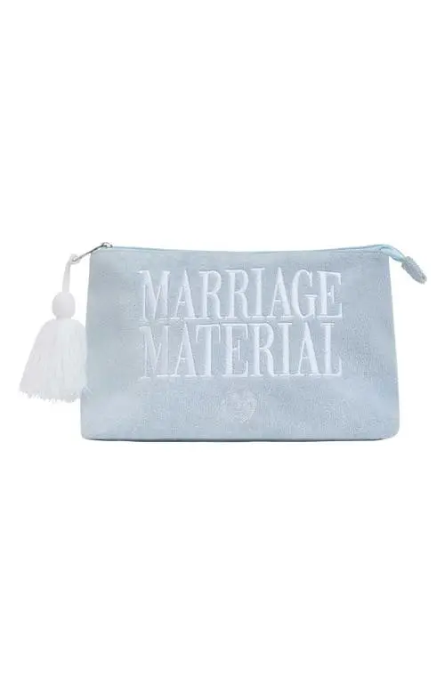 BRIDEMERCH Brademerch Marriage Material™ Collection Terry Cloth Beach Tote