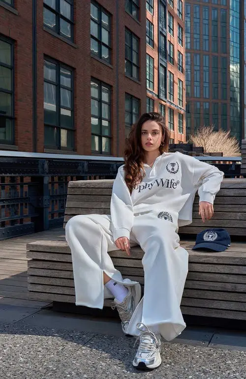 BRIDEMERCH Trophy Wife" Boxy Cropped Rugby Long Sleeve