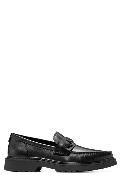 Cole Haan Broome Grand Lug Sole Bit Loafer - Black/black