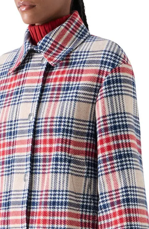 Akris Plaid Tweed Crop Jacket