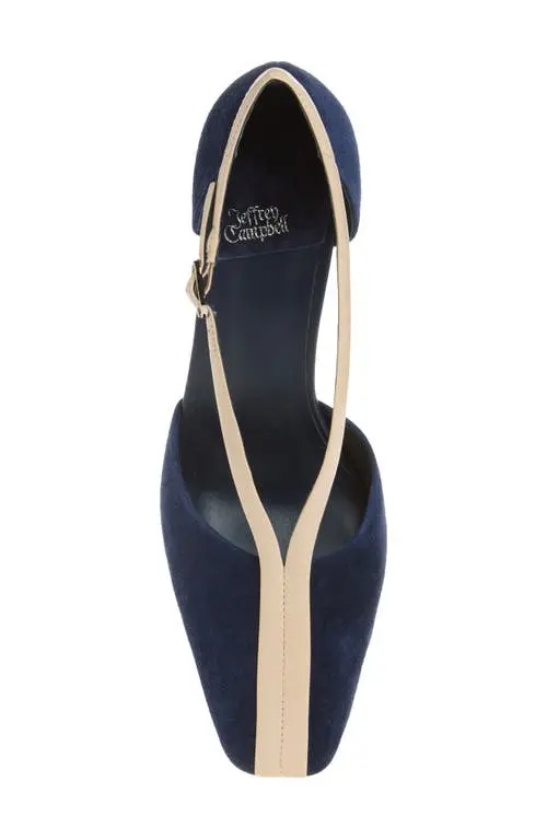 Jeffrey Campbell Mckinley Pump With Cutout Sides And Adjustable Strap