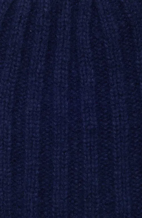 Johnstons Of Elgin Cashmere & Silk Rib Beanie - Cloud Klein Hd4510