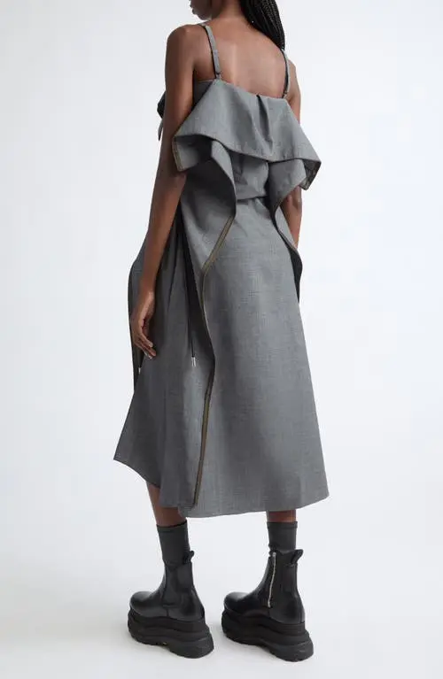 Sacai Suiting Midi Dress