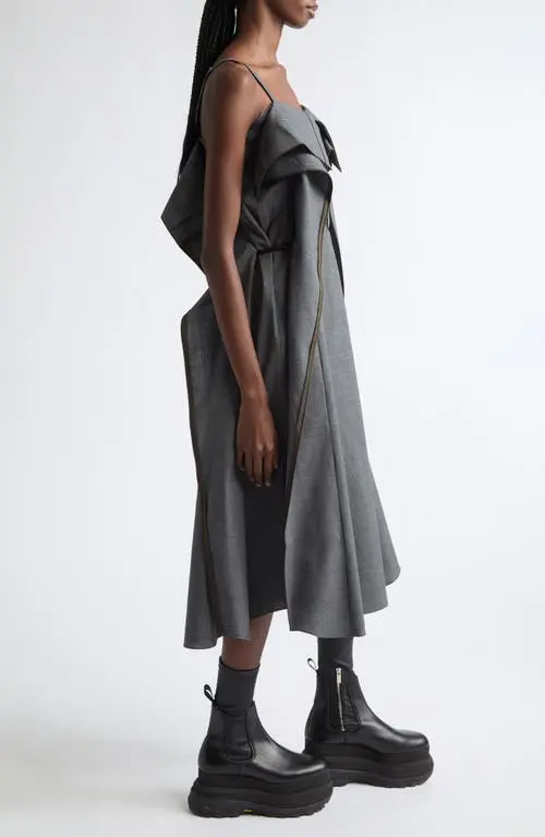Sacai Suiting Midi Dress