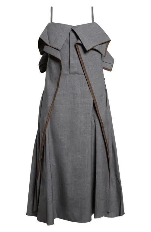Sacai Suiting Midi Dress