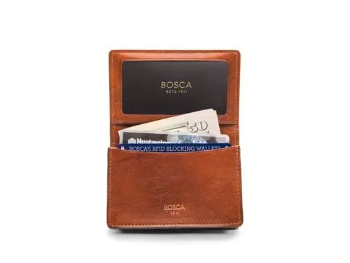 Bosca Dolce Full Gusset 2 Pocket Card Case With Id