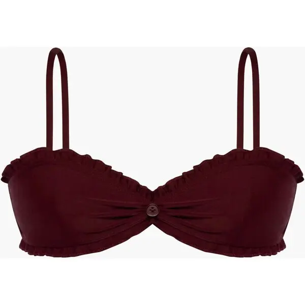 ODDLI Bralette Bikini Top - Maroon