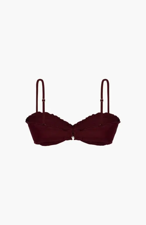 ODDLI Bralette Bikini Top - Maroon