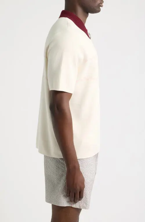MALBON Benny Logo Detail Cotton Polo