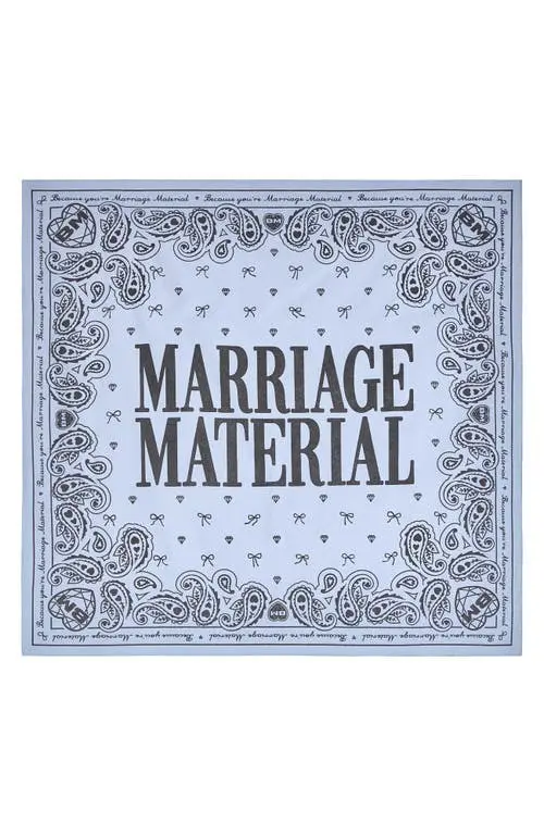 BRIDEMERCH Marriage Material Collection Printed Bandana