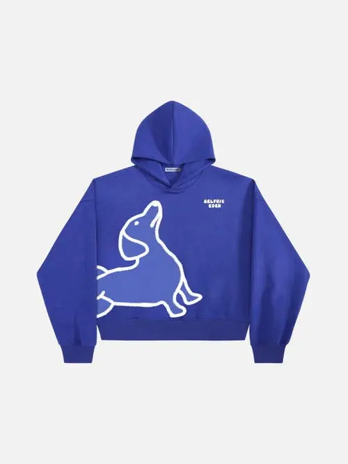AELFRIC EDEN Boxy Dachshund Graphic Hoodie
