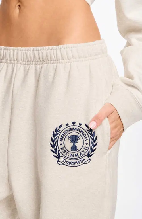 BRIDEMERCH Trophy Wife Wide Leg Sweatpants