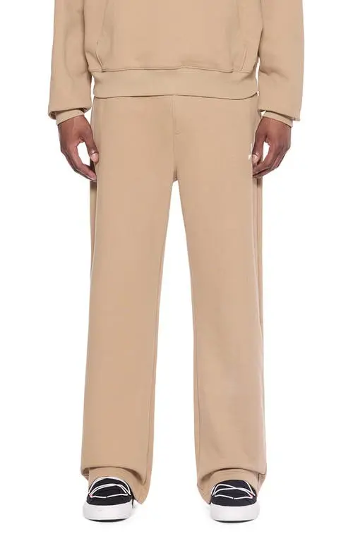 L/AB C/O OFF-WHITE Diagonal Stripe Logo Cotton French Terry Sweatpants - Cornstalk
