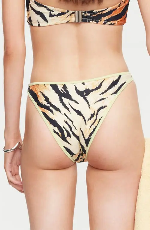 Lioness Bella Print High Cut Cheeky Bikini Briefs