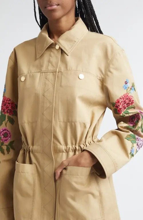 Carolina Herrera Embroidered Floral Jacket