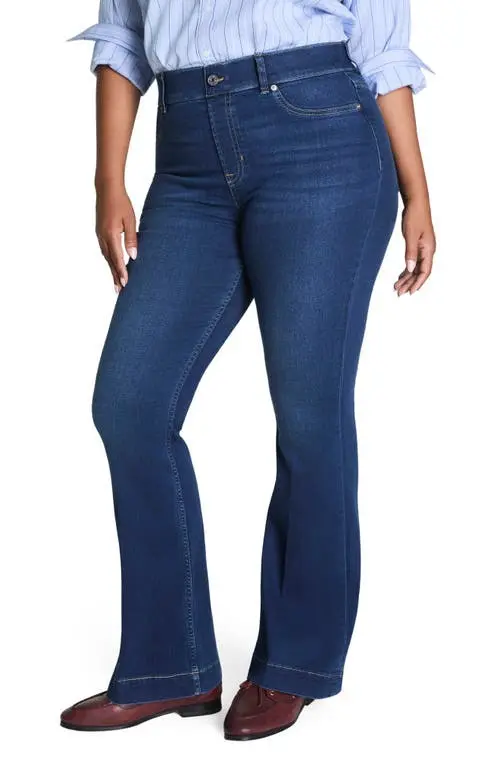 Spanx High Waist Flare Leg Pull-on Jeans