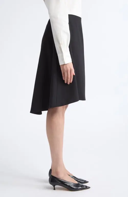 JIL SANDER Wool Sablé Skirt